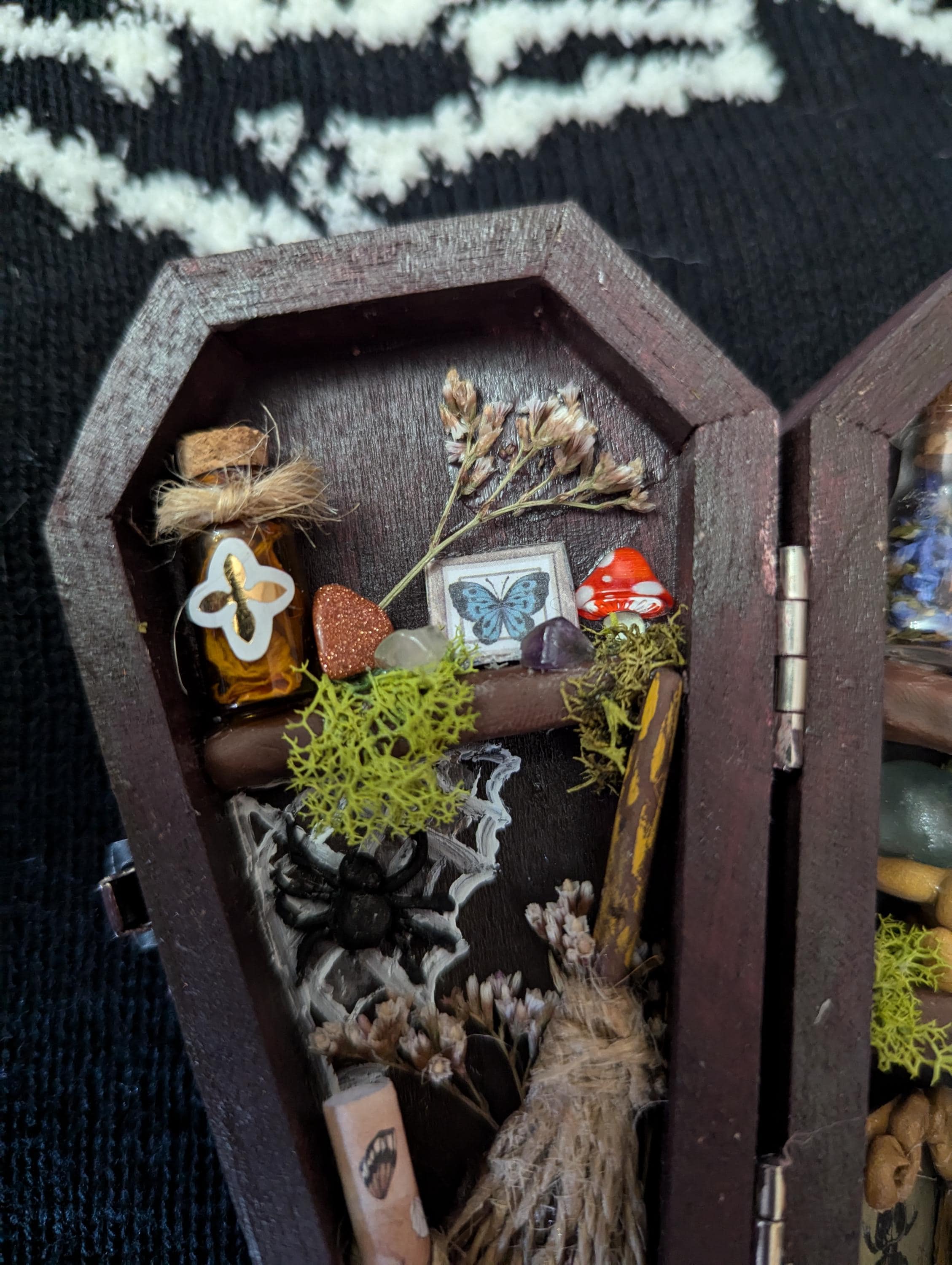 Miniature Fairy Coffin Diorama: Polymer Clay Witchy Decor - Etsy