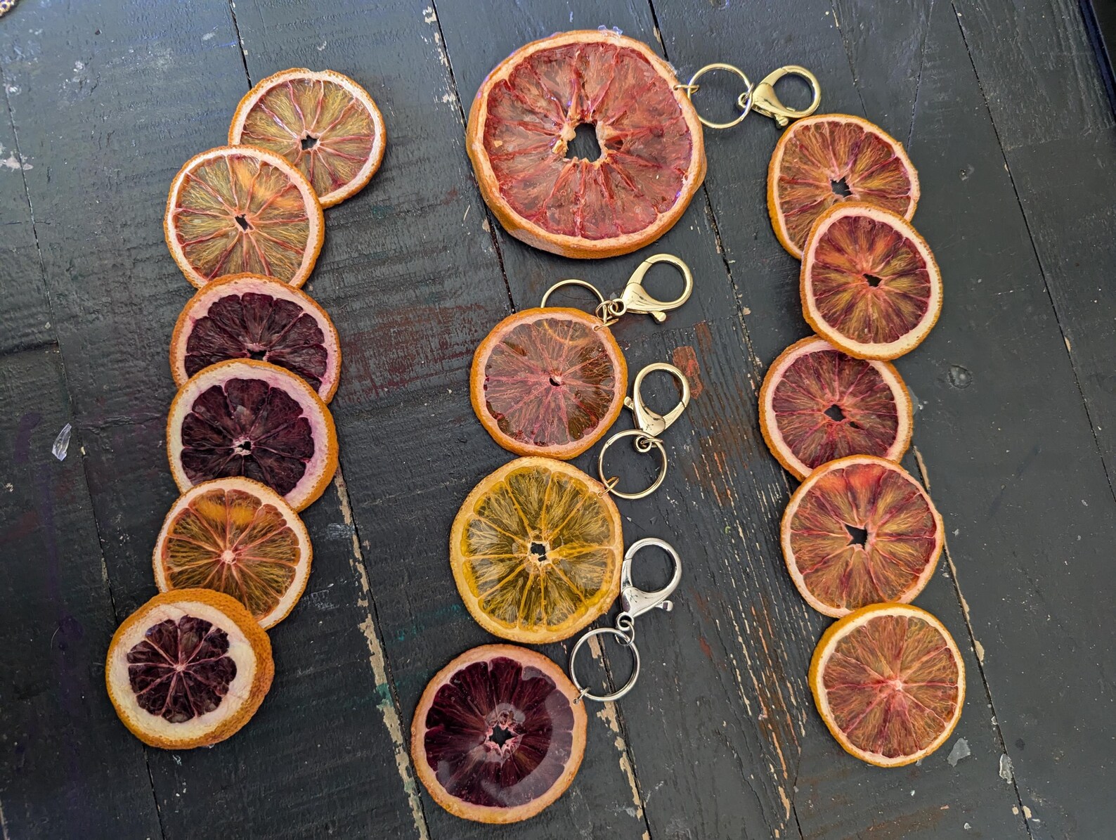 Resin Citrus Fruit Keychain: Orange, Lemon, Lime Bag Charm - Etsy