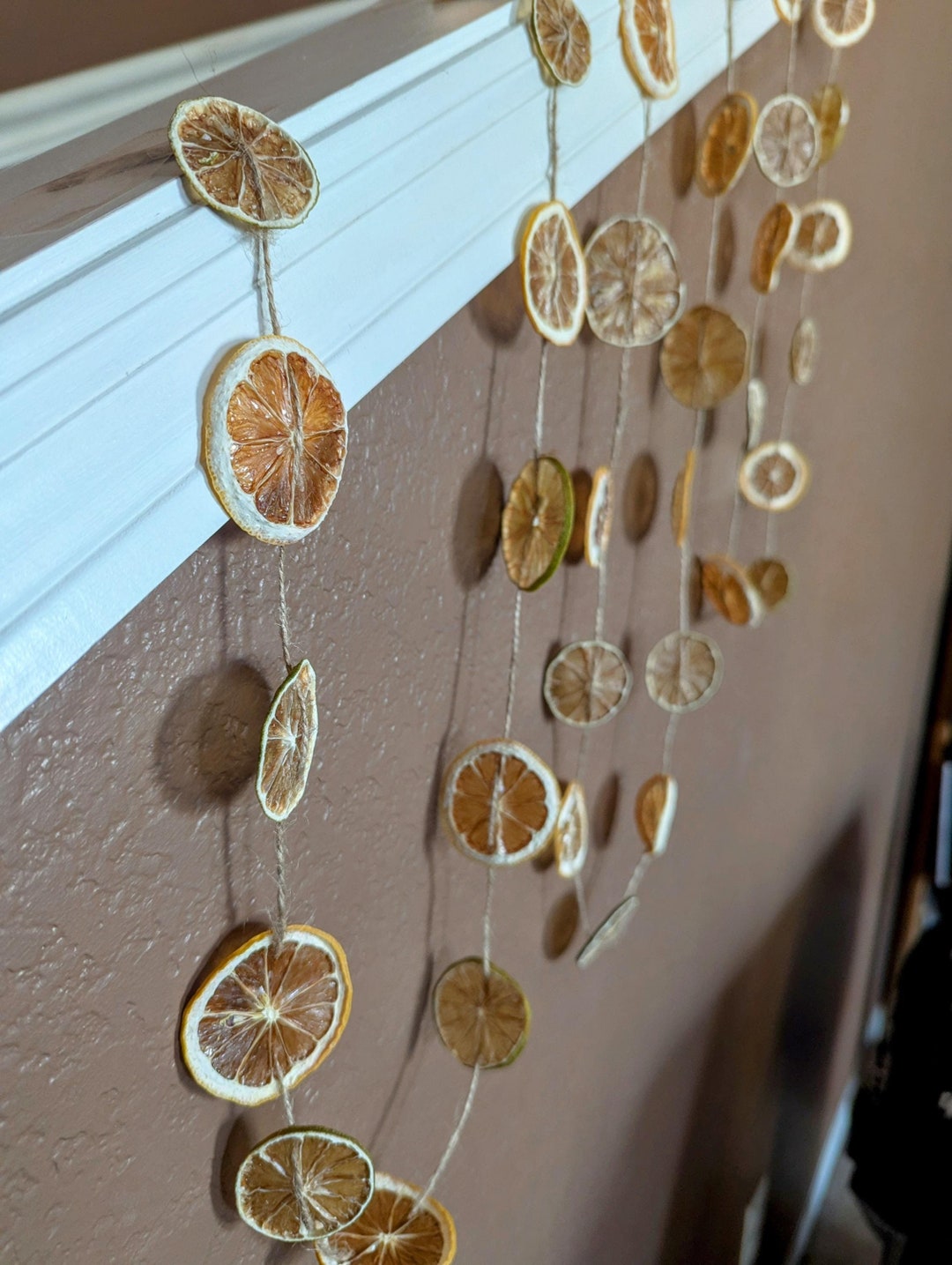 Lemon Lime Citrus Garland, Natural Fall Autumn Home Decor, Dried Citrus ...