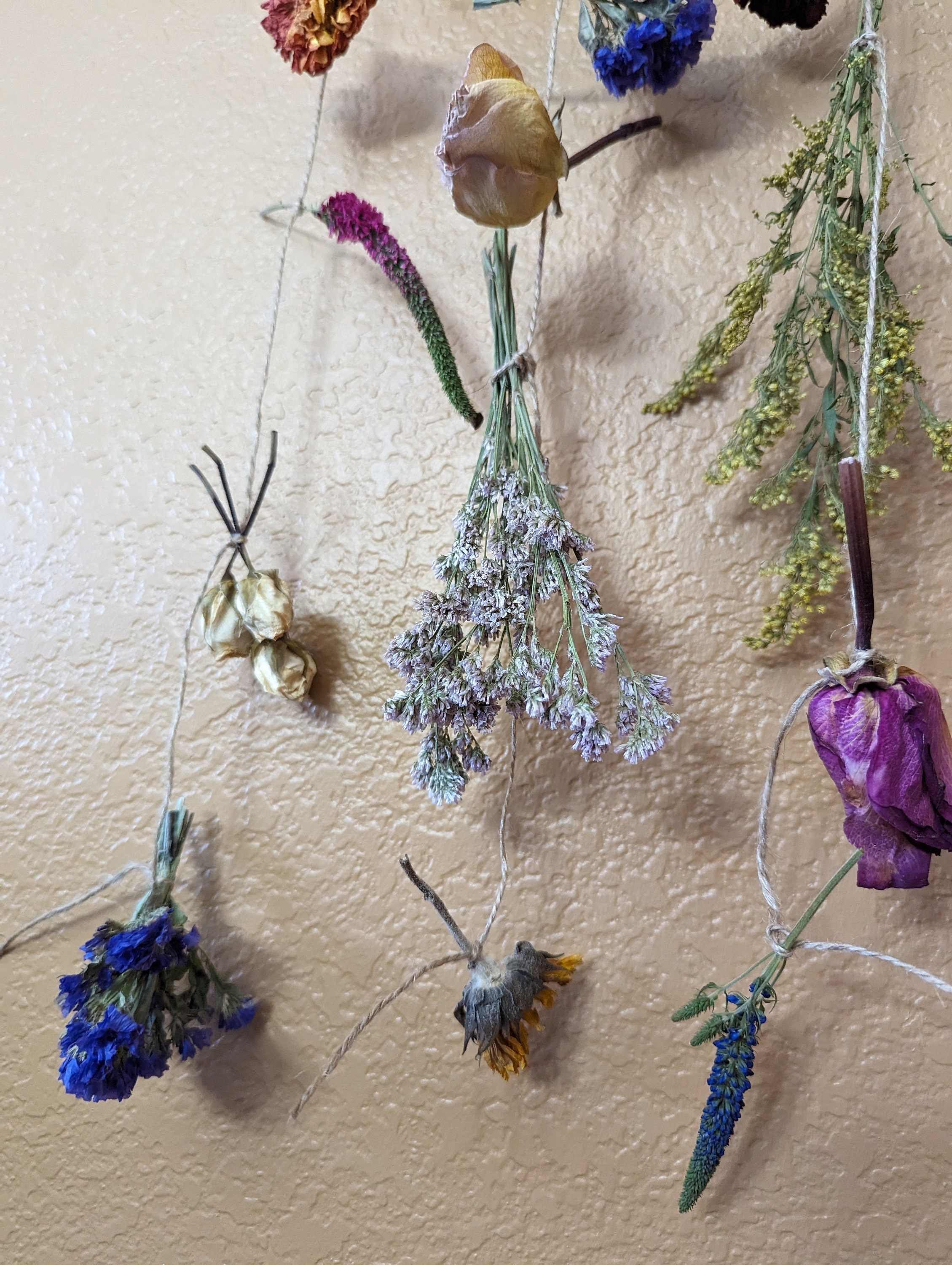 Hanging Flower Bouquet Floating Flowers Real Florals Flower - Etsy