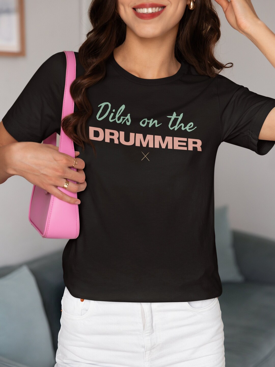 Dibs on the Drummer, Band T-shirt, Funny Drummer Girlfriend Shirt ...