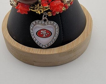 49ers Beaded Bracelet - Etsy