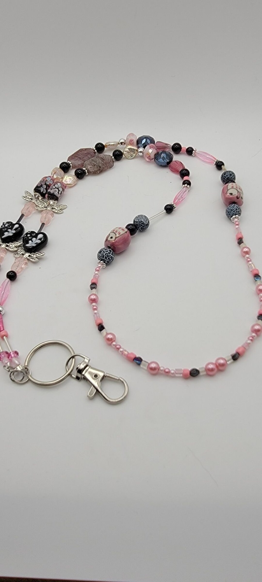 Breast Cancer Awareness Lanyard Pink Owls - Etsy