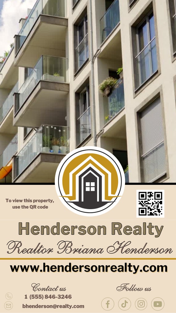 Real Estate Vertical Flyer for Instagram and Tiktok Templates - Etsy