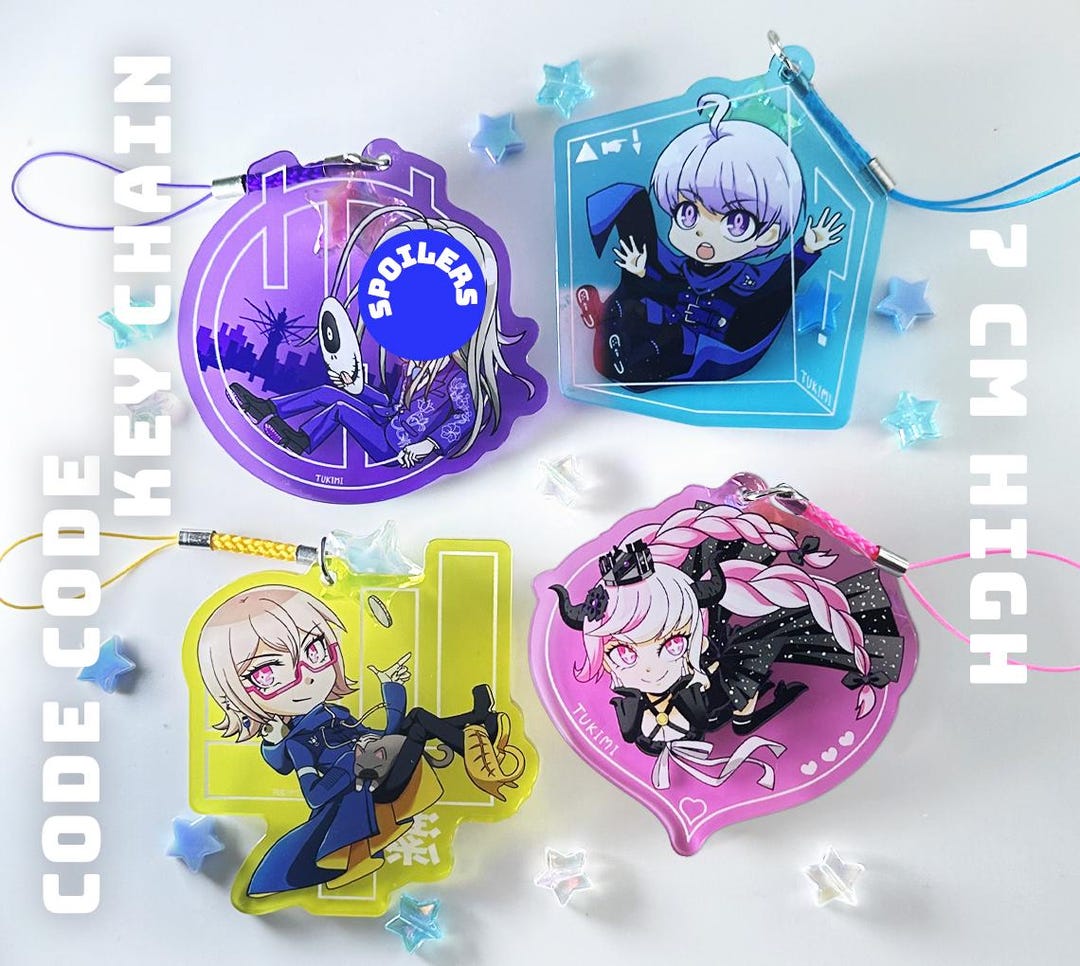 Yuma, Makoto, Shinigami, Halara, RAIN CODE Acrylic Charms Figure 7cmh ...