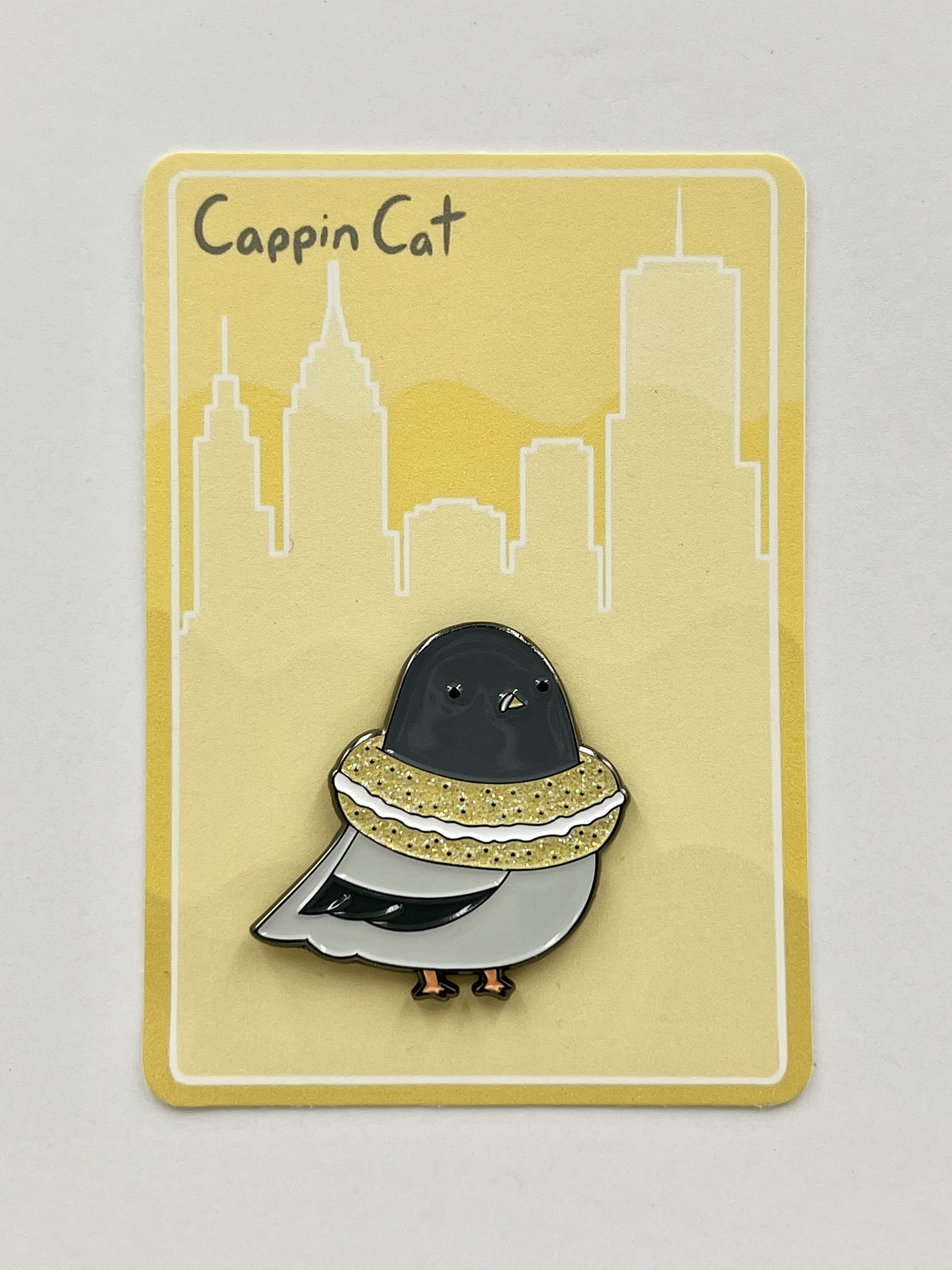 Bagel Pigeon Enamel Pin - Etsy