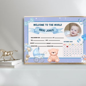 Printable Birth Certificate| Girl Birth Certificate With Editable ...