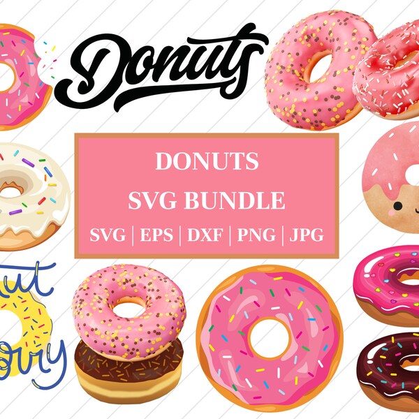 Donut Svg - Etsy