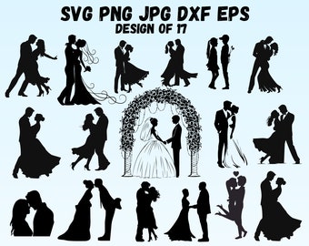Wedding SVG Bride and Groom SVG Newlyweds Svg Married Couple SVG ...