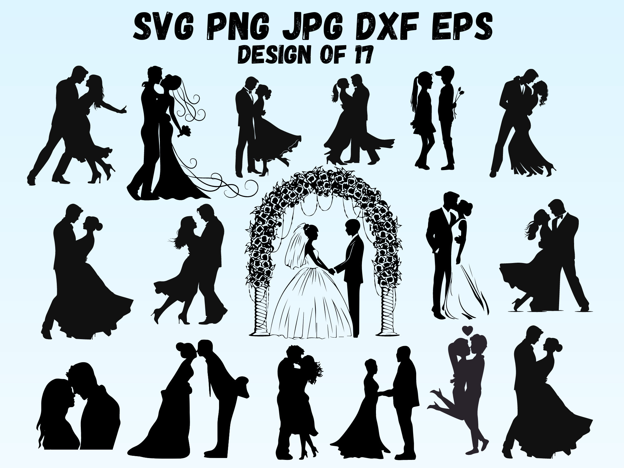 Wedding SVG | Bride and Groom SVG | Newlyweds Svg | Married Couple SVG ...