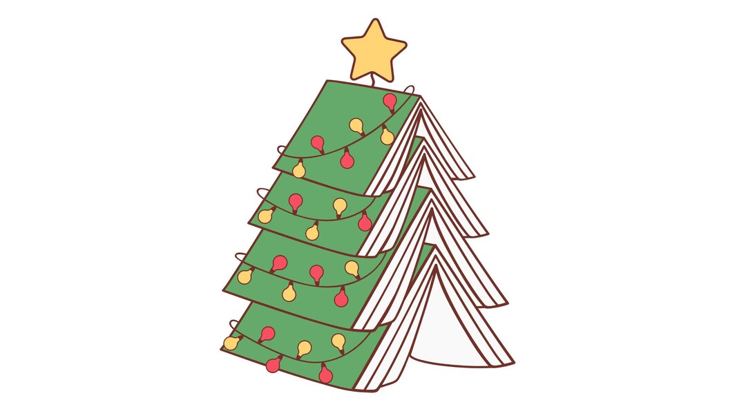 Festive Book, Christmas Tree, Star, Festive PNG - Etsy