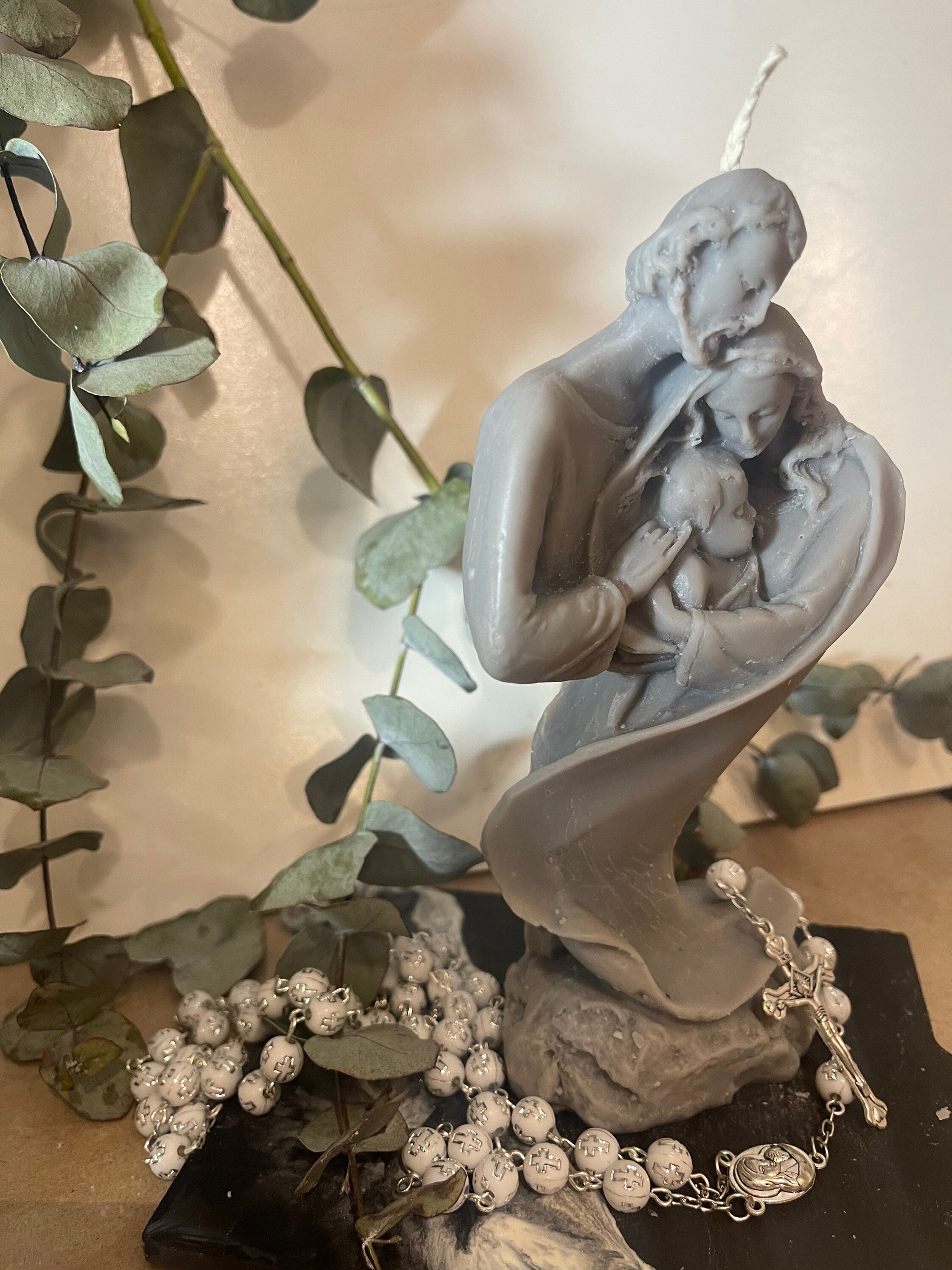 Holy Family Modern Candle or Statue | Holy Family | Jesus Mary Joseph ...