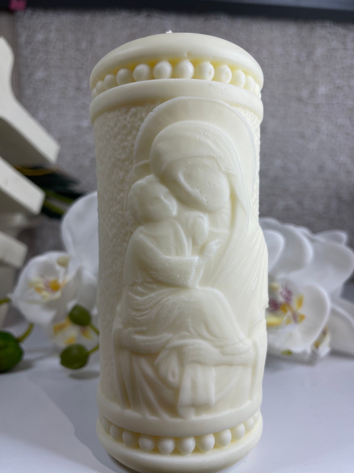 Saint Michael Archangel Candle L Saint George Candle L Mary & Jesus ...