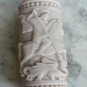 Saint Michael Archangel Candle L Saint George Candle L Mary & Jesus ...