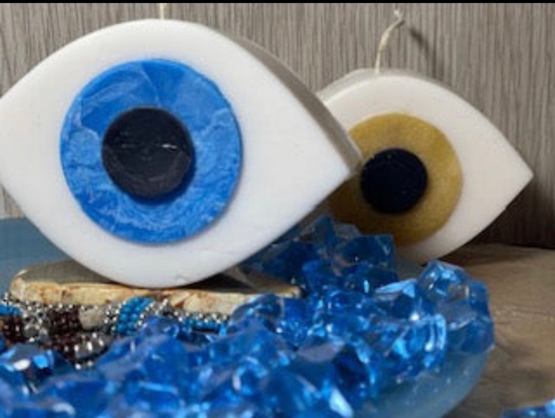 Evil Eye Candle | Protection | Evil Eye | Mati | Malocchio | House ...