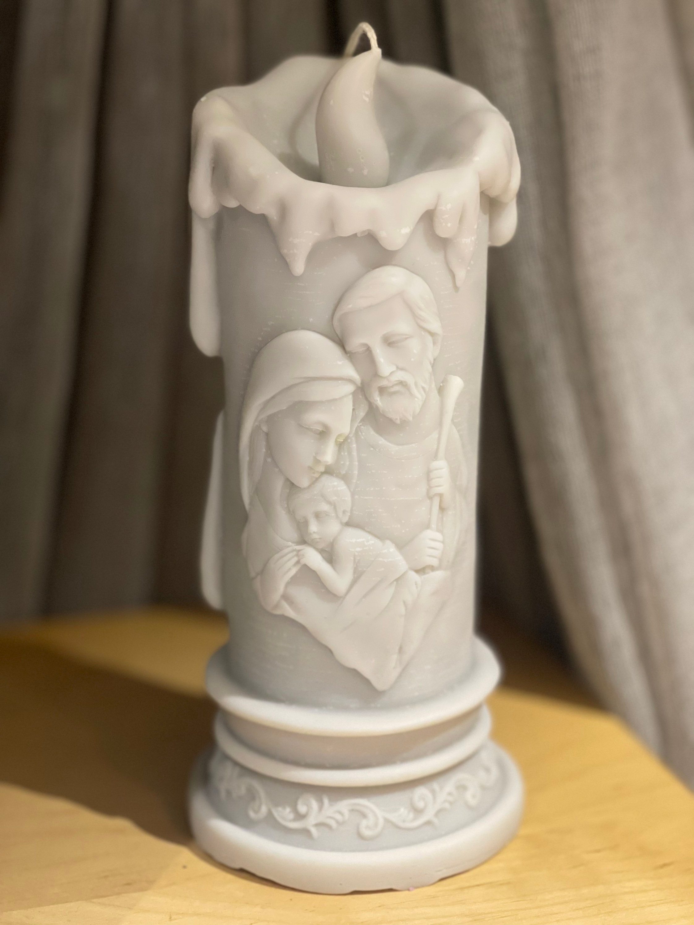 Holy Family Candle Cylinder | Cylinder Candle | Pillar Candle ...