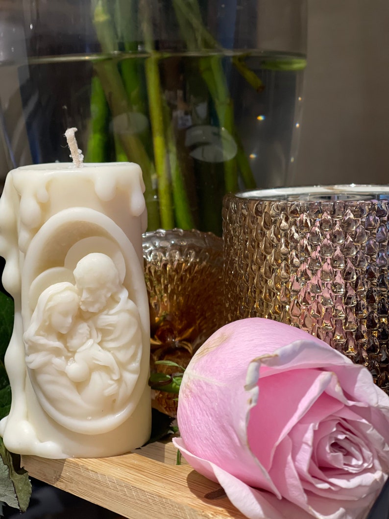 Holy Family 3D Candle Holy Family Handmade Christmas - Etsy