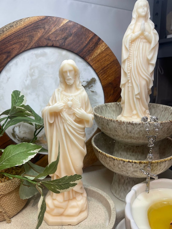 Sacred Heart Jesus Candle Jesus Candle Sacred Heart - Etsy