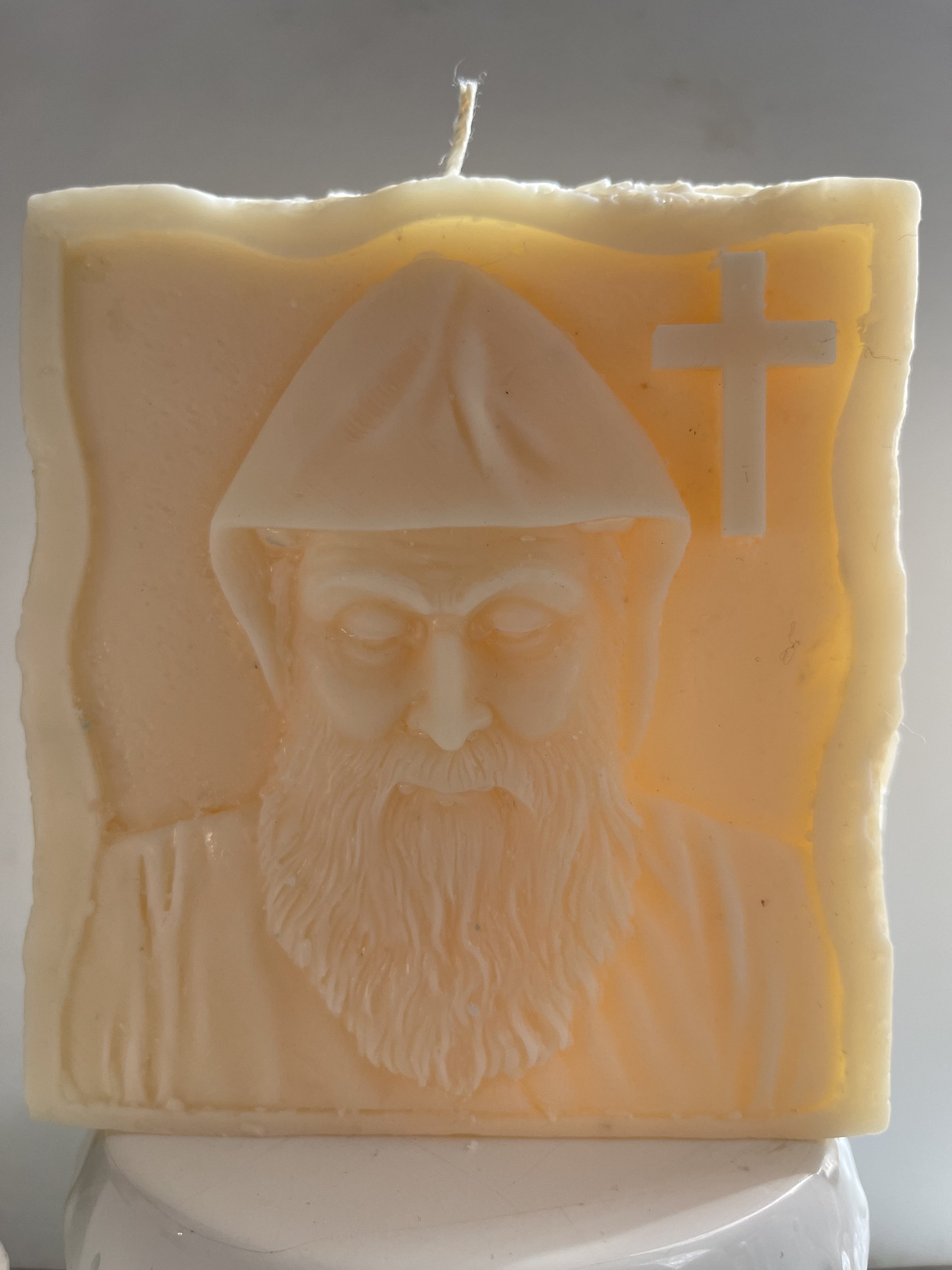Saint Charbel Plaque Candle | Saint Charbel | Religious | Maronite ...