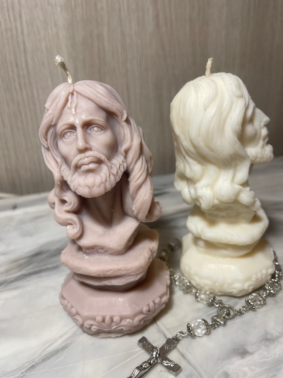 Jesus Sculptured Head Candle | Religious Candle | Jesus Christ ...