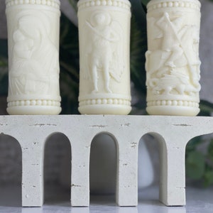 Saint Michael Archangel Candle L Saint George Candle L Mary & Jesus ...