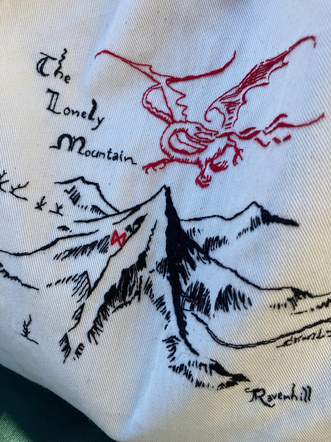 Smaug and the Lonely Mountain Drawstring Backpack | the Hobbit ...