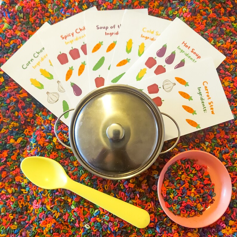 Alphabet Soup Sensory Play Kit - Etsy