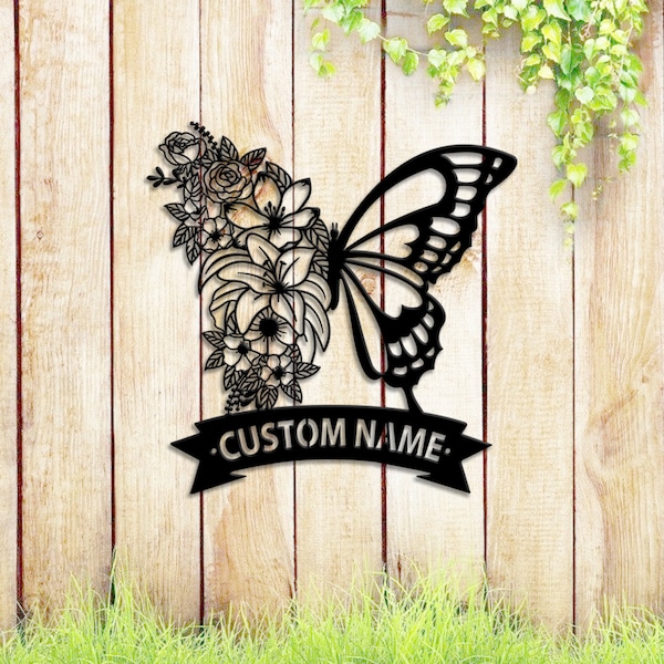 Butterfly Monogram - Etsy