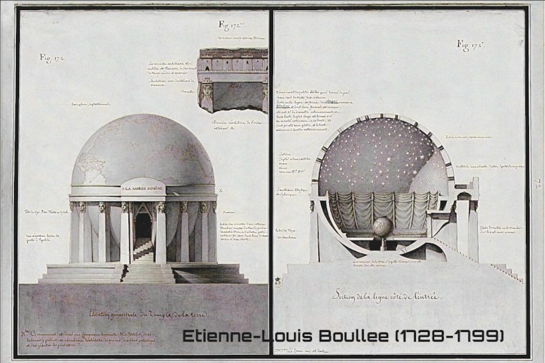 Etienne-louis Boullee 1728-1799 Print 36x24 - Etsy