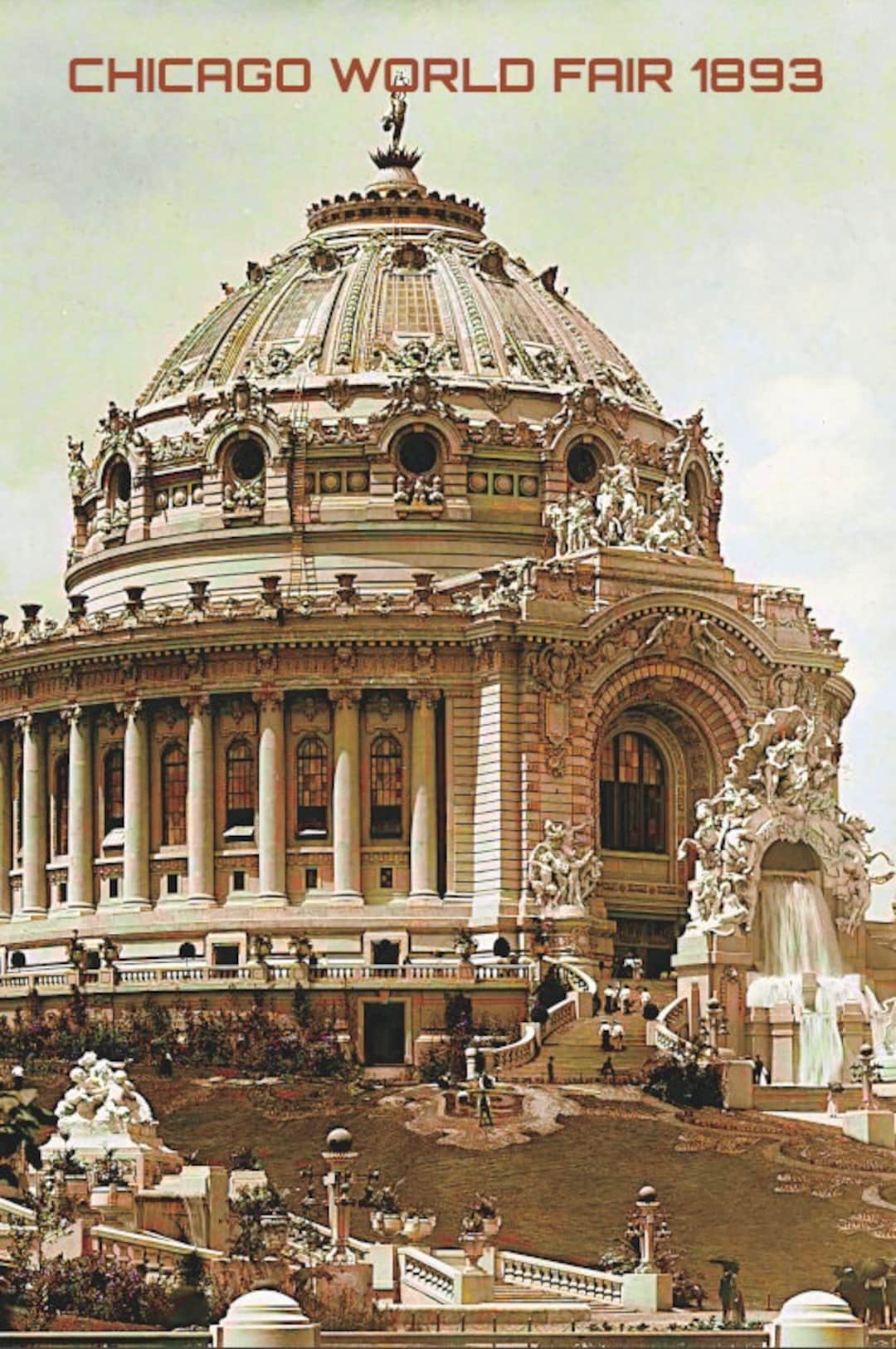 Chicago World Fair 1893, Print 24x36 Unframed Poster, Satin, Titles by ...