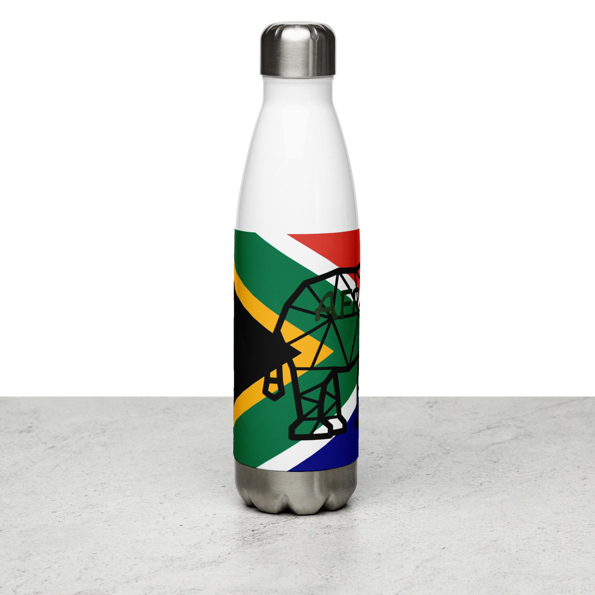 Stainless Steel South African Flag Water Bottle, Great Gift Bottle for ...