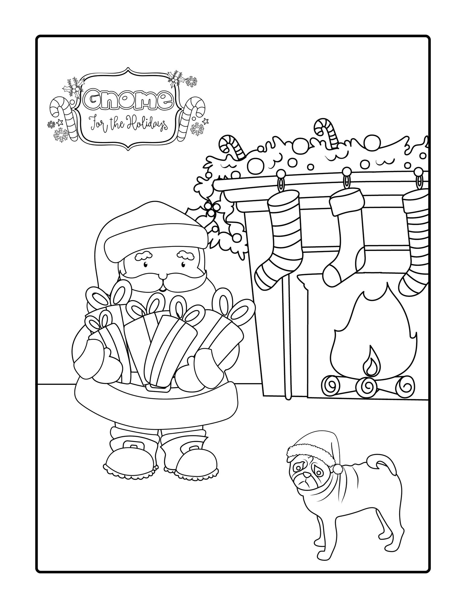 Christmas Coloring Pages, Coloring Sheets, Printable, Digital Download ...