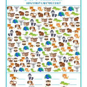 I Spy - Animals, Game for Kids, Can You Find Them All, Searching Game ...