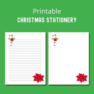 Christmas Stationery - Printable Christmas Themed Paper for Writing ...
