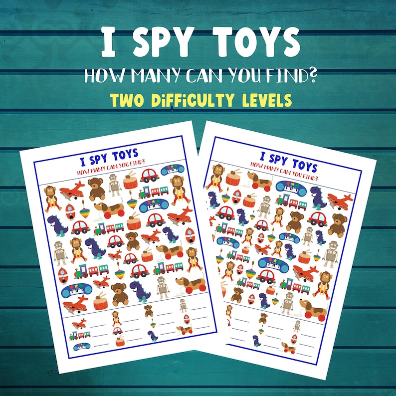 I Spy - Toys, Game for Kids, Can You Find Them All, Searching Game ...