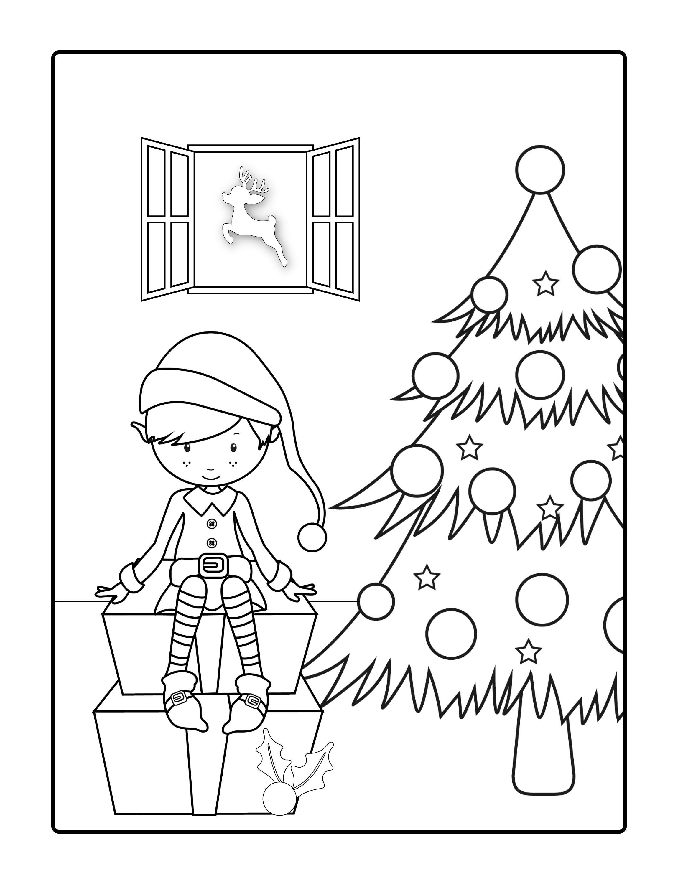 Christmas Coloring Pages, Coloring Sheets, Printable, Digital Download ...