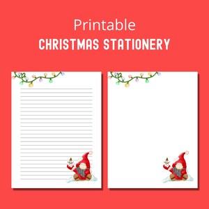 Christmas Stationery - Printable Christmas Themed Paper for Writing ...