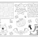 Halloween Placemat - Coloring Placemat for Kids, Kids Placemat ...