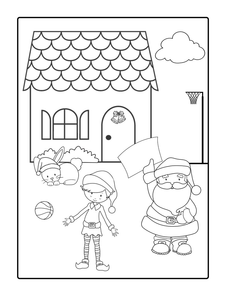 Christmas Coloring Pages, Coloring Sheets, Printable, Digital Download ...