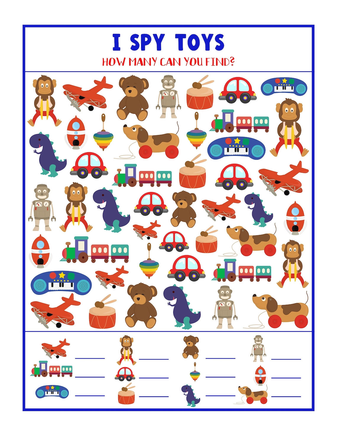 I Spy - Toys, Game for Kids, Can You Find Them All, Searching Game ...