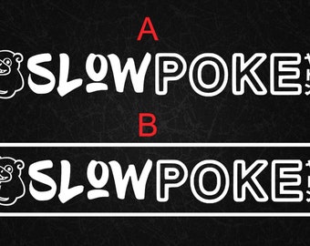 Slowpoke Car Decal - Etsy