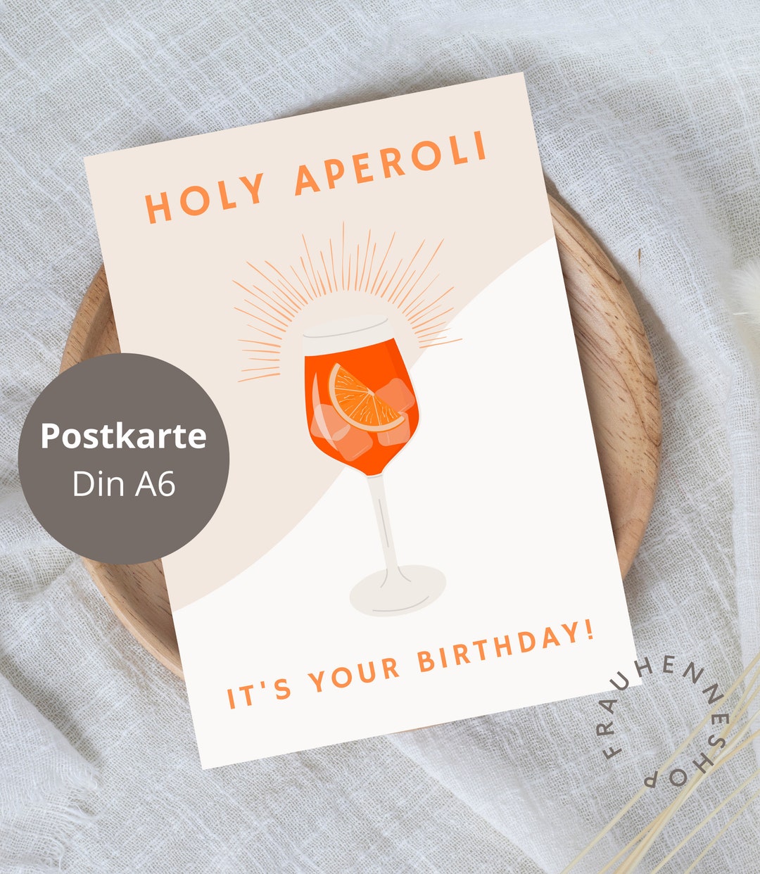 HOLY APEROLI Geburtstagskarte A6 postkarte Wahlweise Mit - Etsy HOLY APEROLI Geburtstagskarte A6 postkarte Wahlweise Mit - Etsy
