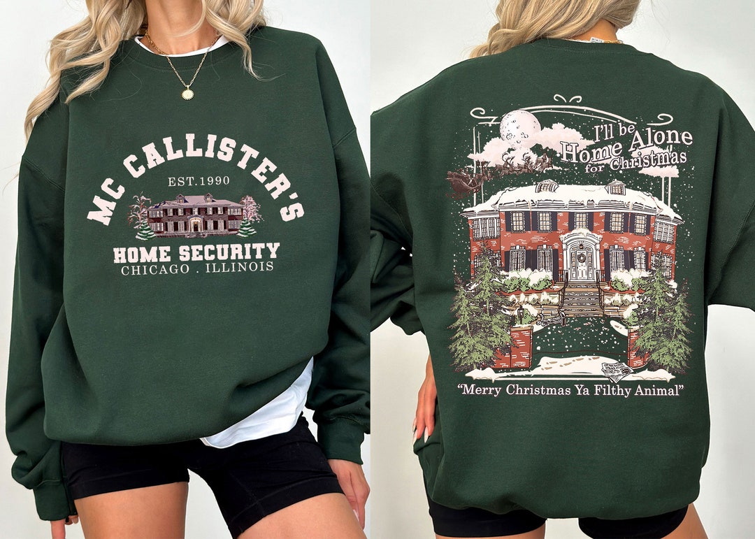 Mccallister Home Security Christmas Sweatshirt Home Alone - Etsy