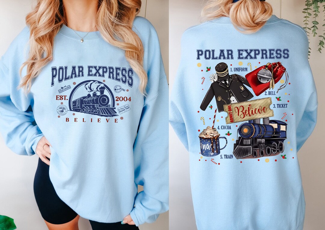 Vintage Polar Express Sweatshirt the Polar Express Shirt - Etsy