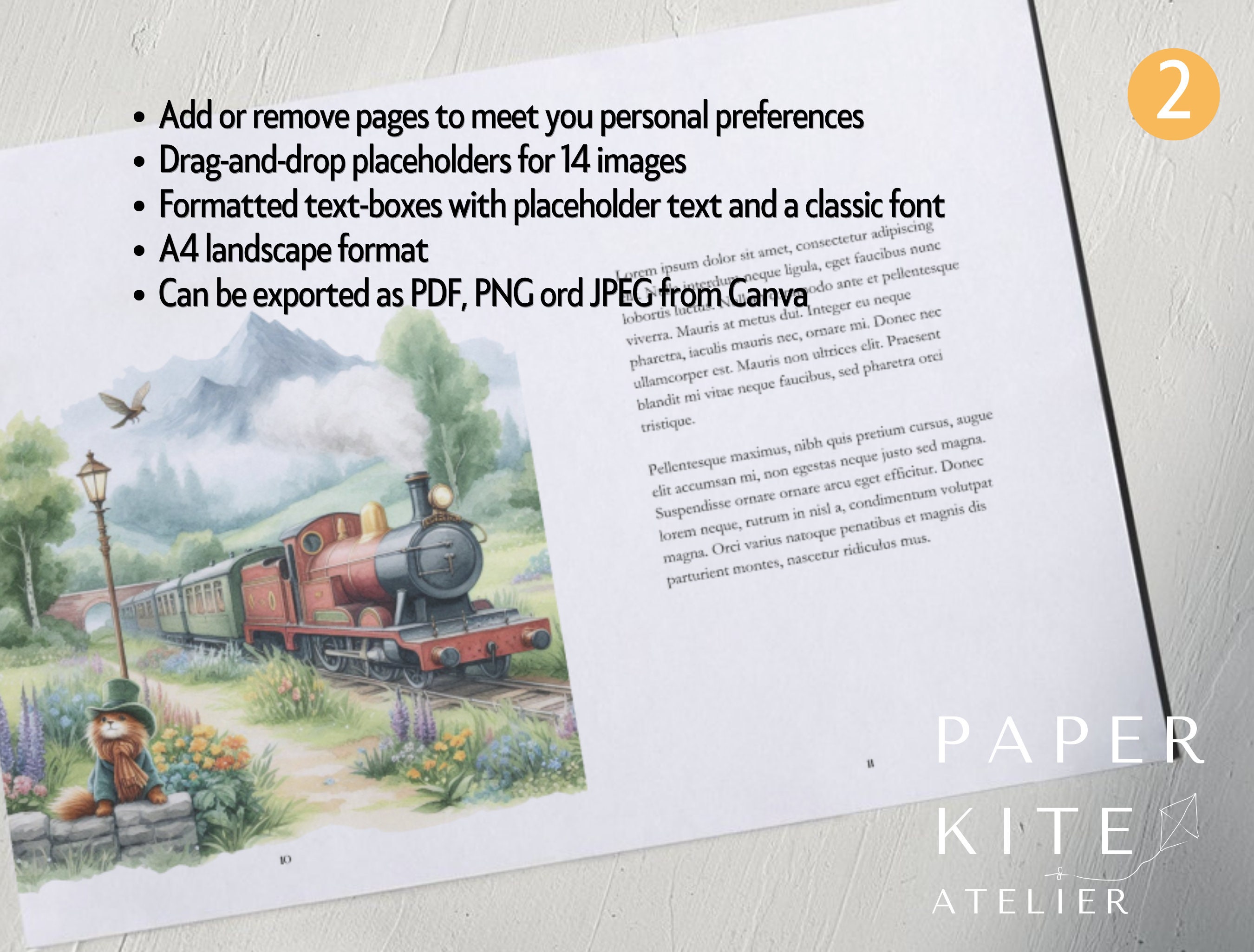 Children's Book Planner: Canva Design Template & Story Outline (PDF) - Etsy
