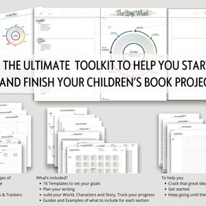 Children's Book Planner: Story Outline Templates (printable PDF) - Etsy