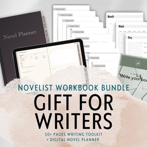 Writer's Gift Set, Author Book Planner Workbook, Goodnotes Digital ...