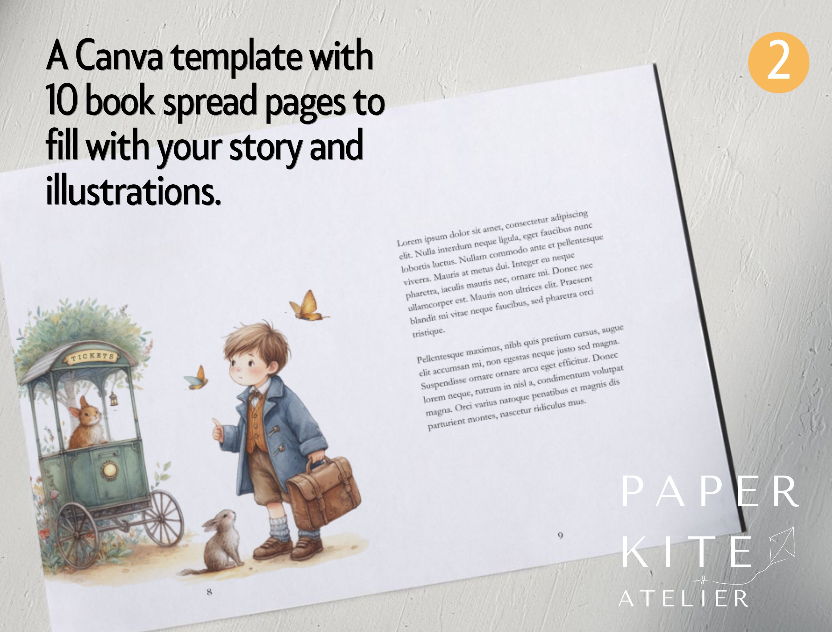 Children's Book Planner: Canva Design Template & Story Outline (PDF) - Etsy