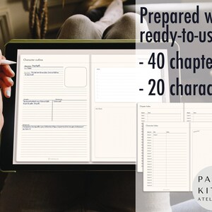 Writer's Gift Set, Author Book Planner Workbook, Goodnotes Digital ...