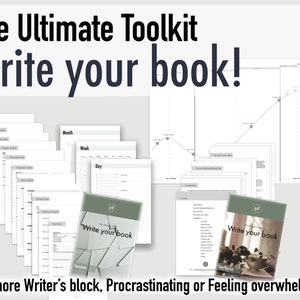 Writer's Gift Set, Author Book Planner Workbook, Goodnotes Digital ...